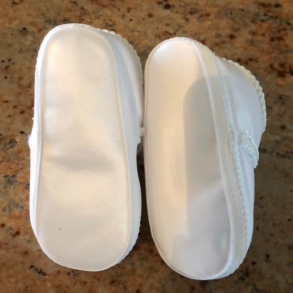 Shoes | Baptism Baby Shoes White With Small Cross | Poshmark